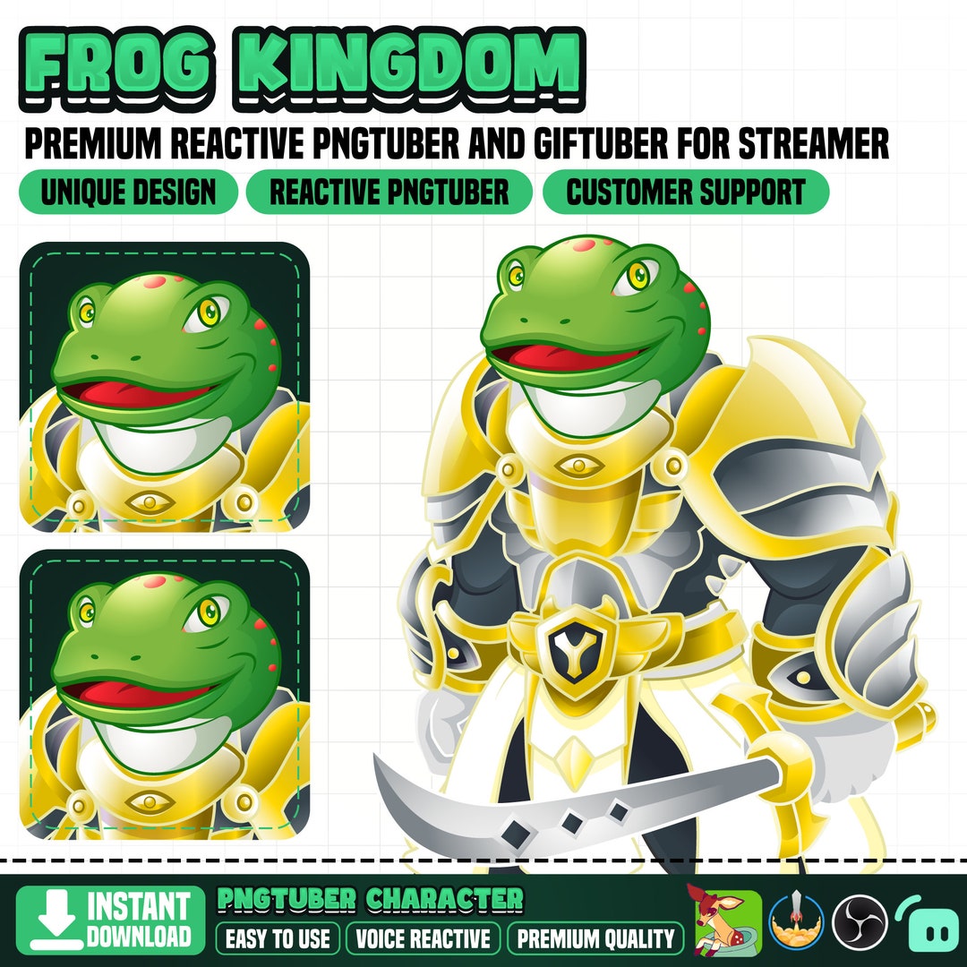 Frog Empire Pngtuber Premade Pngttuber Thematic Pngtuber Animal ...