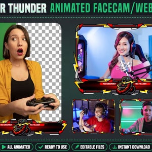 Stream Overlay Pack Viper Thunder Fantasy Stream Overlays Overlay for ...