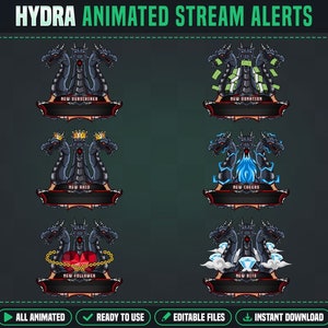 Mythology Hydra Tream Overlay Package - Thematic Overlay - Overlay for ...