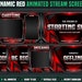 Professional Red Overlay Clean Overlay Twitch Overlay stream Package ...