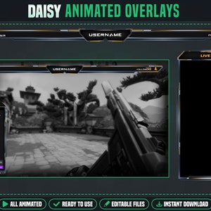 Yellow Streaming Overlay Twitch Overlay I Twitch Panels I Twitch Alert ...