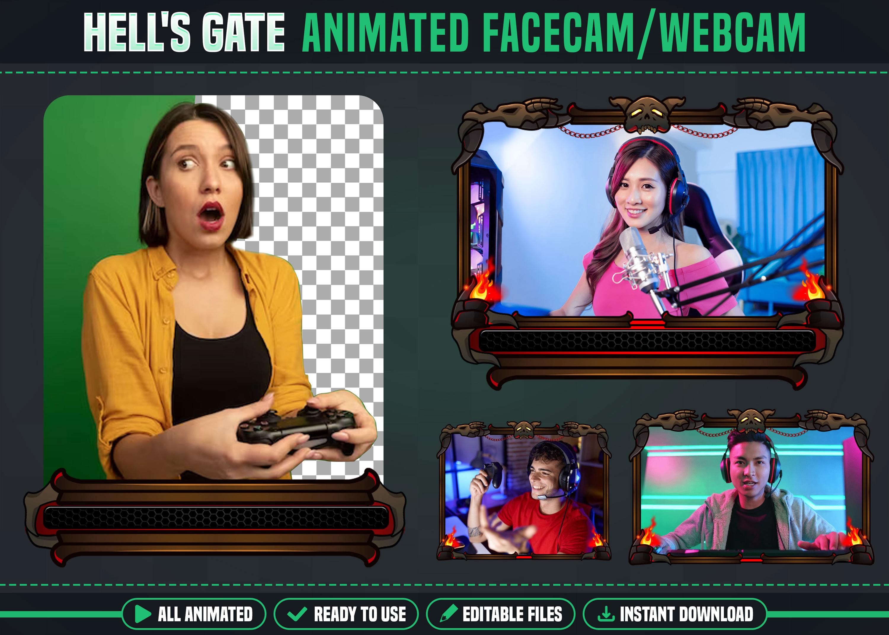 Red Flames Stream Overlay Package Red Stream Overlay Horror Overlay ...