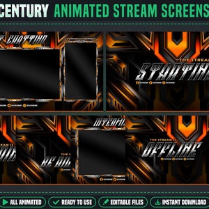 Professional Orange Overlay for Stream | Orange Theme Overlay | Clean ...