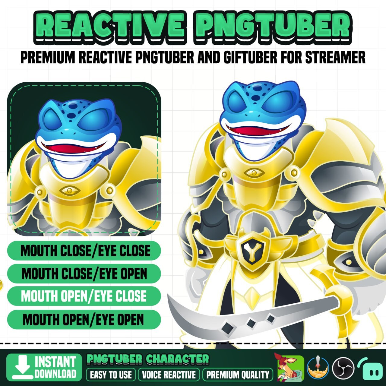 Gecko Kingdom Pngtuber Premade Pngtuber Thematic Pngtuber Animal ...