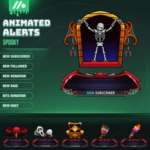 Halloween Theme Alert - Premade Twitch Alert | Stream Alerts for Twitch ...