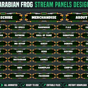 Stream Overlay Package | Arabian Frog Stream Overlay | Thematic Gamer ...