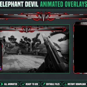 Devil Elephant Overlay Pack Red Overlay Thematic Overlay Overlay for ...