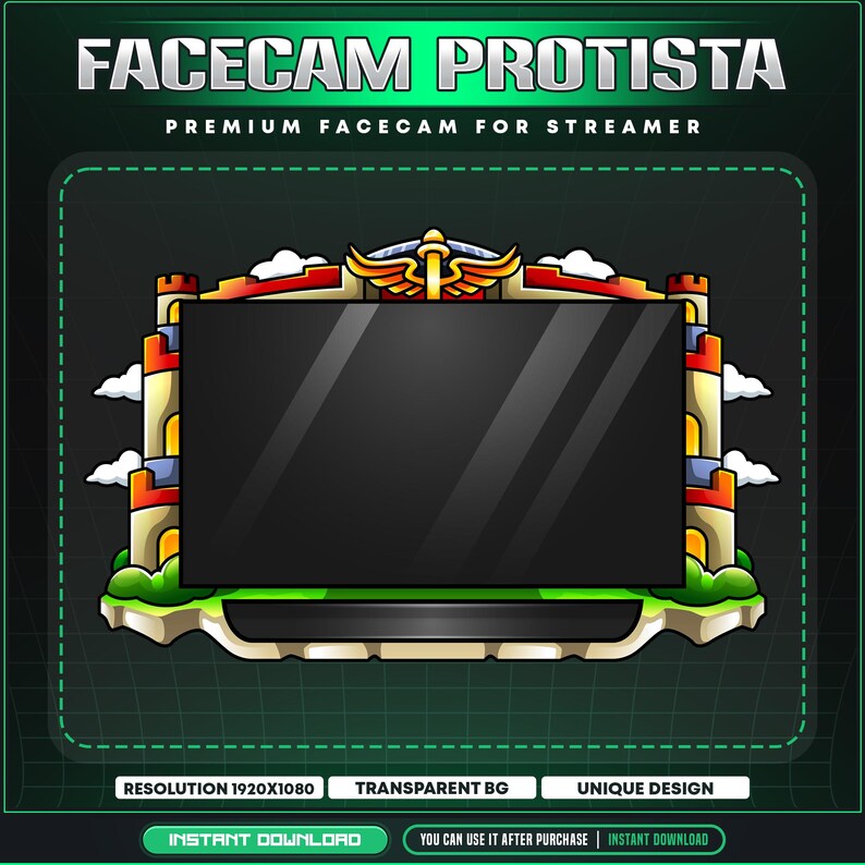 Kingdom Castle Facecam Webcam Overlay With Kingdom, Castle, Royalty ...