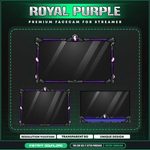 Royal Purple Camera Border - Facecam Overlay With Medieval, Kingdoms ...