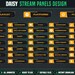 Yellow Streaming Overlay Twitch Overlay I Twitch Panels I Twitch Alert ...