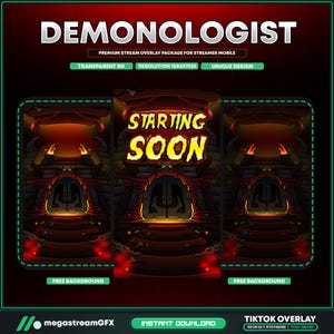 Lava Devil Gates Overlay Tiktok Overlay in Horror, Demonic, Dark Color ...