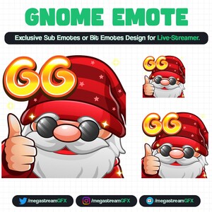 6 Gnome Emojis Perfect Emotes for Twitch, Youtube, and Discord ...