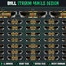 King Bull Stream Overlay Pack Thematic Overlay Animal Overlay Overlay ...