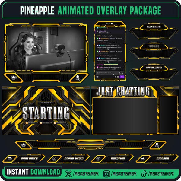 Gun Shooter Stream Overlay Package Gun Shooter Twitch Overlay Twitch ...