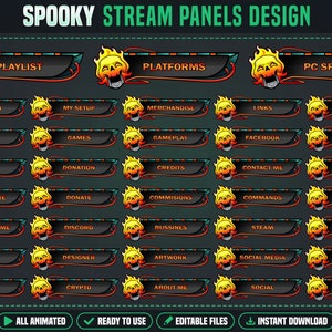 House Haunted Stream Overlay Package Horror Twitch Overlay Twitch ...
