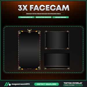 Tiktok Overlay With Demonic, Creepy, Satanic, Red Color Theme Devil ...