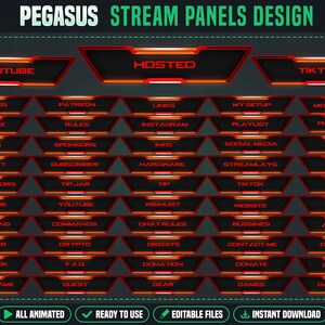 RED Streaming Overlay Twitch Overlay I Twitch Panels I Twitch Alert I ...