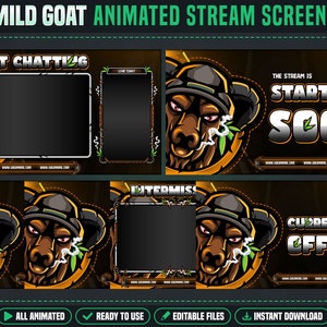 Chill Goat Overlay Pack - Red Overlay - Thematic Overlay - Overlay for ...