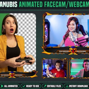 Anubis Stream Overlay Package Egyptian Thematic Overlay Overlay for ...