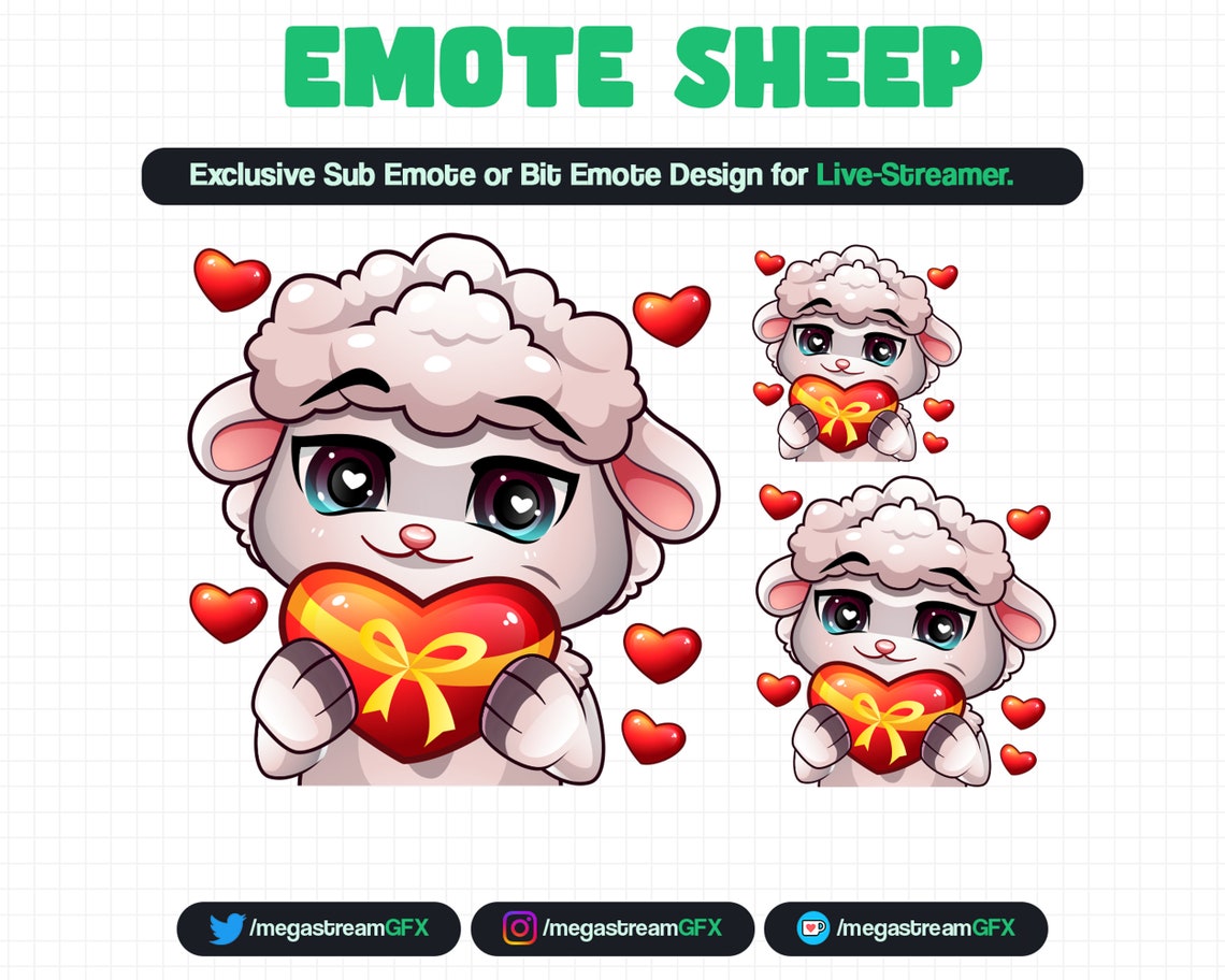 10x Sheep Emotes for Twitch Christmas Theme Twitch Emotes - Etsy