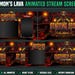 Demonic Stream Overlay Package Horror Stream Overlay Red Stream Overlay ...