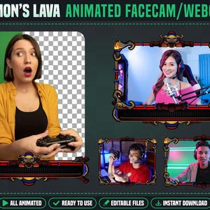 Demonic Stream Overlay Package Horror Stream Overlay Red Stream Overlay ...