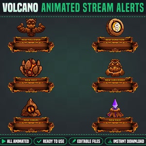 Volcano Magma Stream Overlay Package - Thematic Overlay - Overlay for ...