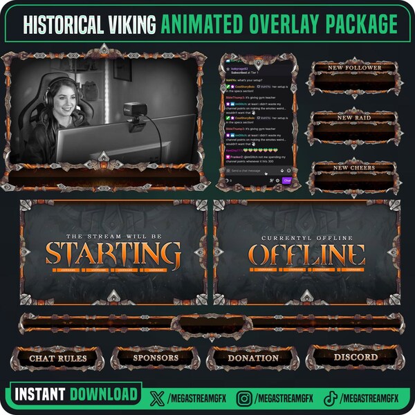 Viking Twitch Overlay - Etsy