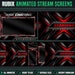 Red & Black Twitch Overlay Package Red Twitch Theme Red Stream Overlay ...