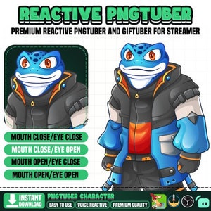 Gecko Streetwear Pngtuber Premade Pngtuber Thematic Pngtuber Animal ...