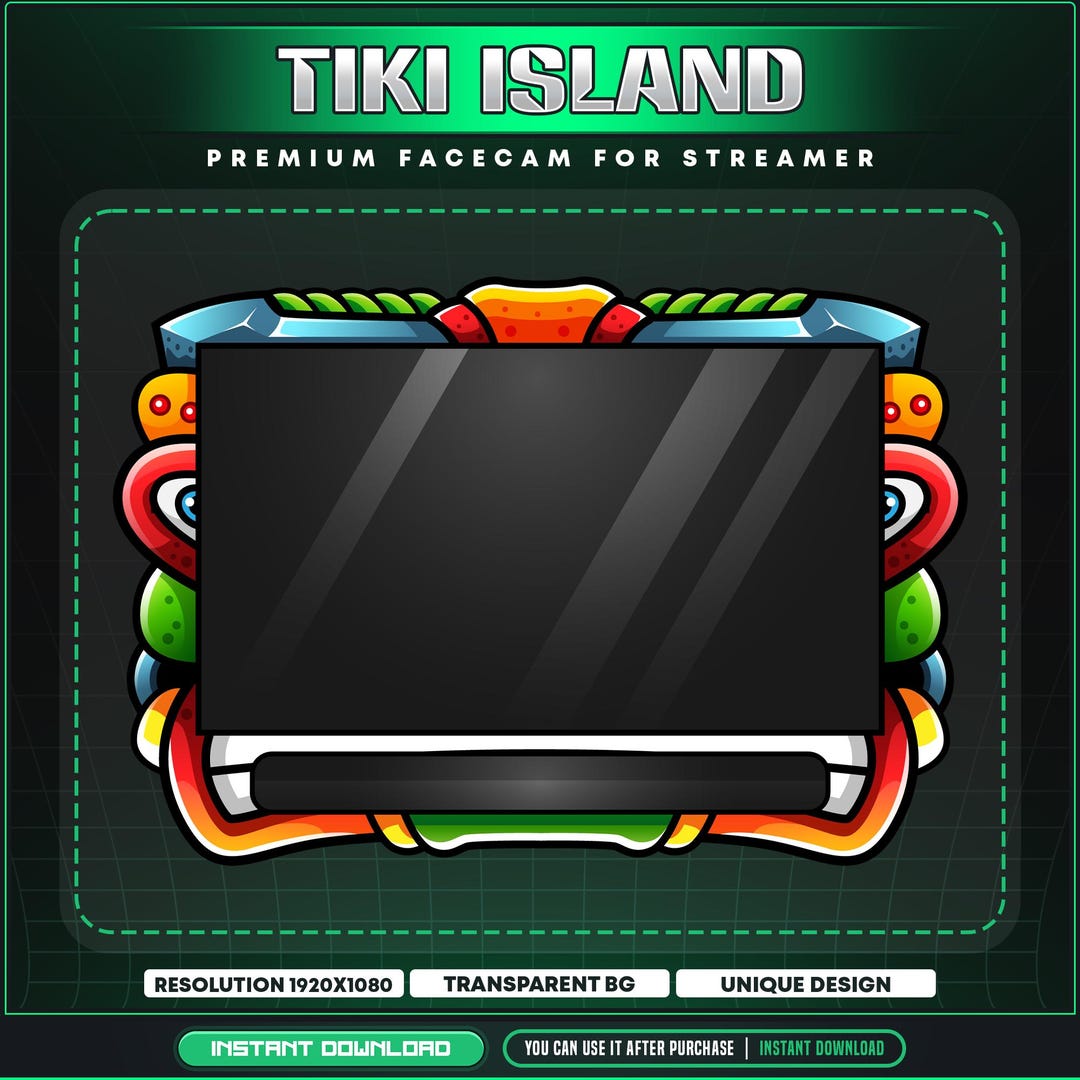 Bohemian Theme Camera Border Facecam Overlay With Tiki Tribe,ethnic ...