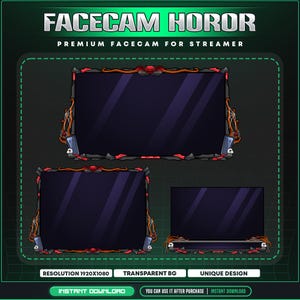 Horror Webcam Overlay Webcam Camera Border With Horror, Spoocy ...