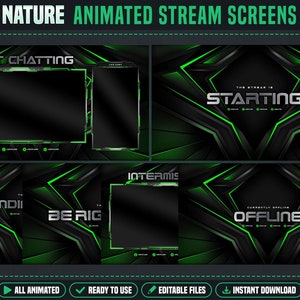 Nature Streaming Overlay Twitch Overlay I Twitch Panels I - Etsy