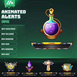 Empire Theme Twitch Alert - Premade Twitch Alert | Stream Alerts for Twitch, Youtube, Streaming ...