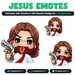 10x Jesus Emotes for Twitch Christmas Theme Emotes Youtube - Etsy