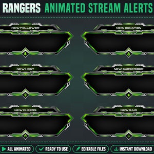 Professional Green Overlay for Stream | Green Theme Overlay | Clean ...