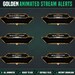 GOLDEN Twitch Overlay Package Gold Stream Overlay Pack Stream Overlay ...