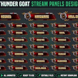 Thunder Goat Overlay Pack Thematic Overlay Animal Overlay Overlay for ...