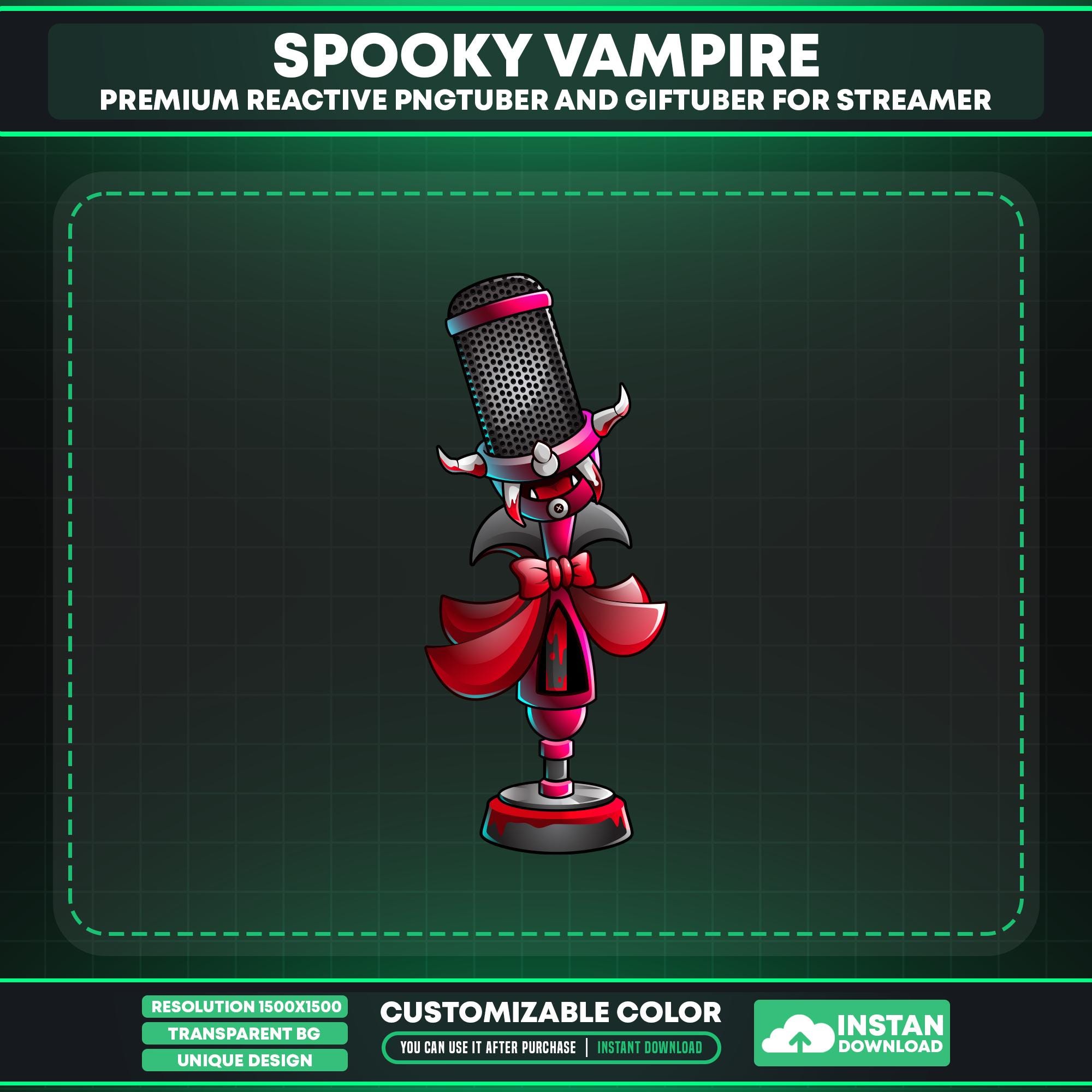Vtuber Asset Microphone Red Microphone for Vtuber Vtuber Asset Stream ...