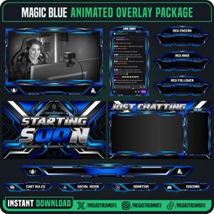Red Vibes Overlay Clean Overlay Stream Overlays Package for Twitch ...