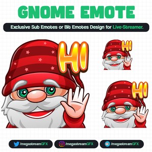 6 Gnome Emojis Perfect Emotes for Twitch, Youtube, and Discord ...