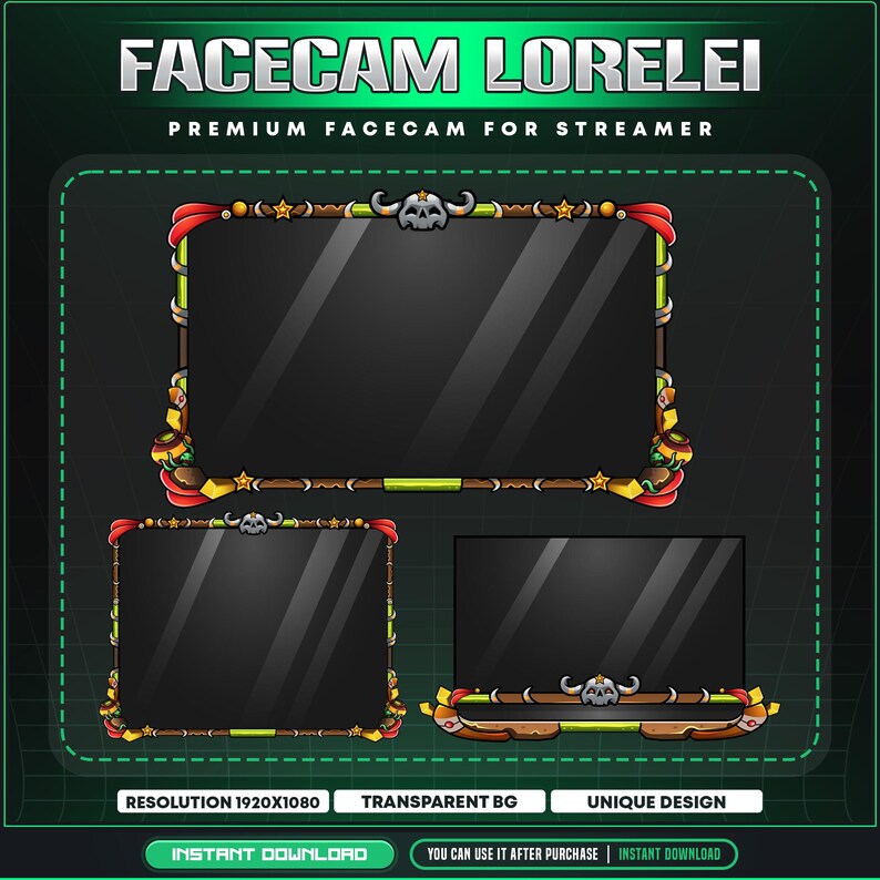 Webcame Overlay With Supernatural Theme - Camera Border for Streaming ...
