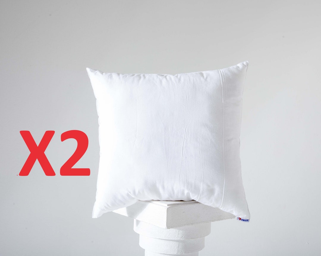 Set of Two 20X20 Inch Pillow Insert Synthetic Down Pillow Form Insert ...