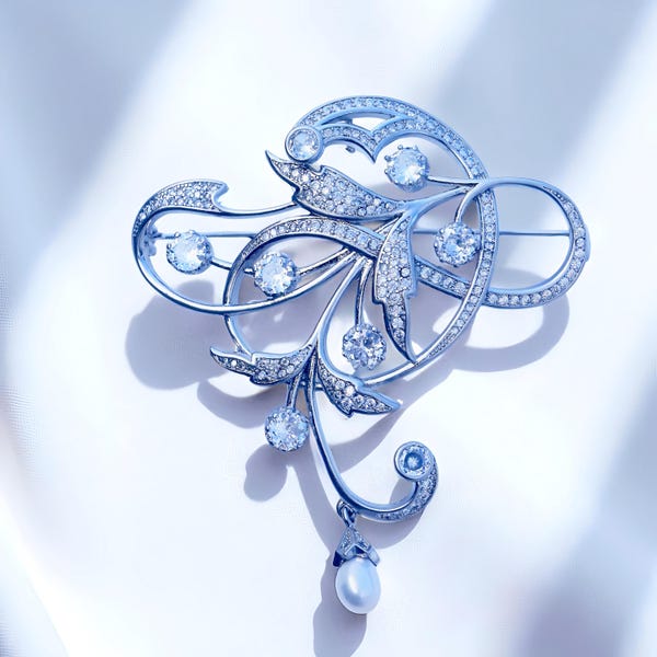 Diamond Star Brooch Pendant - Etsy