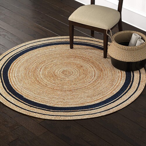 Hand-braided Natural Round Jute Rug Custom Size Jute Round - Etsy