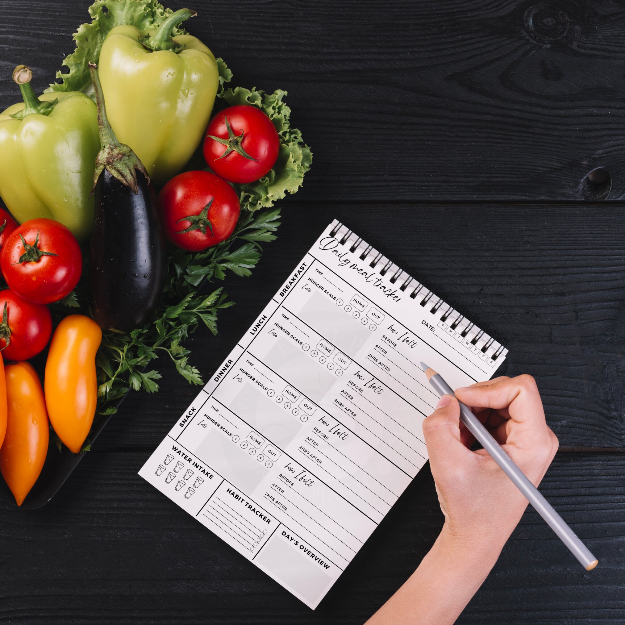 Food Tracker Food Diary Printable Meal Prep Digital Meal - Etsy