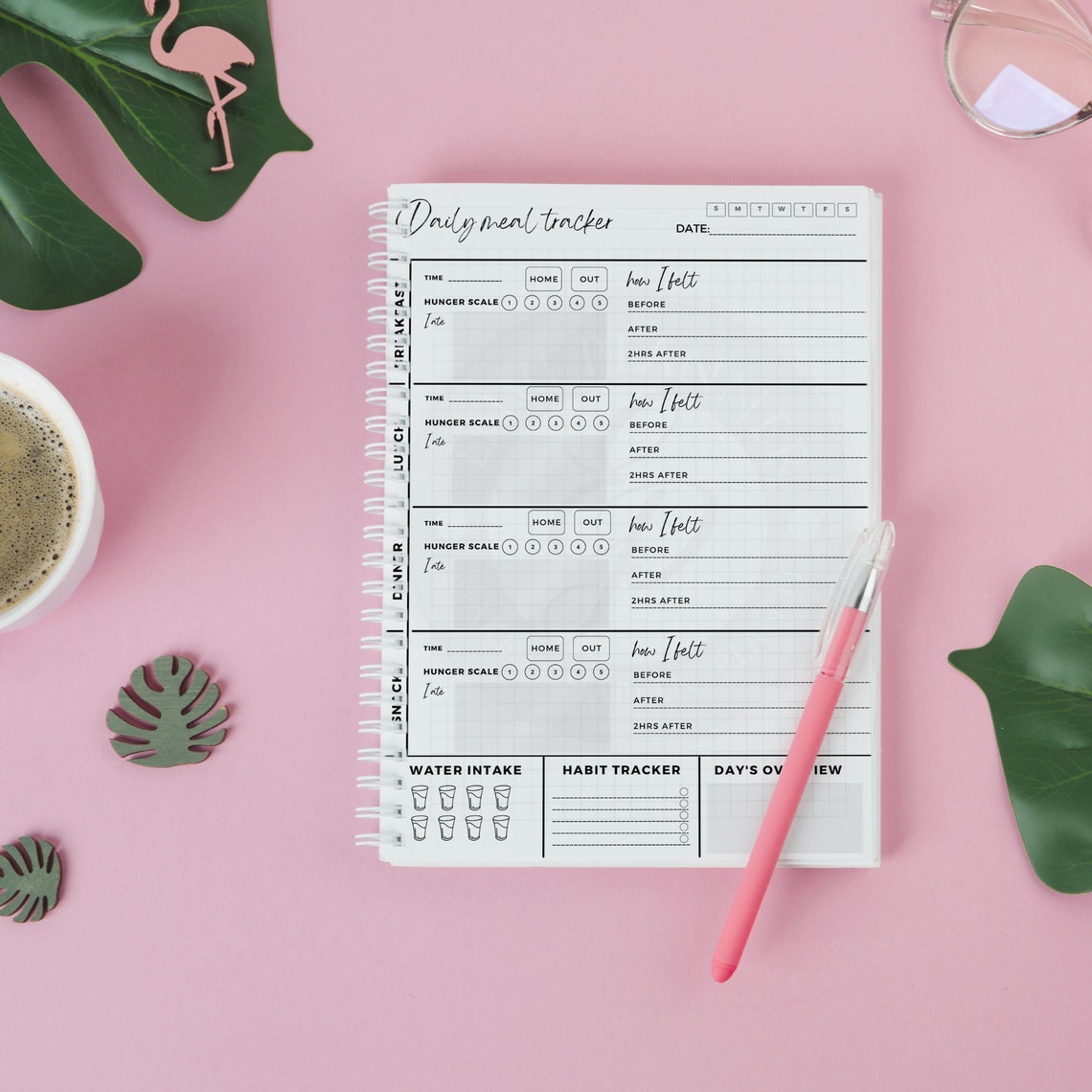 Food Tracker Food Diary Printable Meal Prep Digital Meal - Etsy