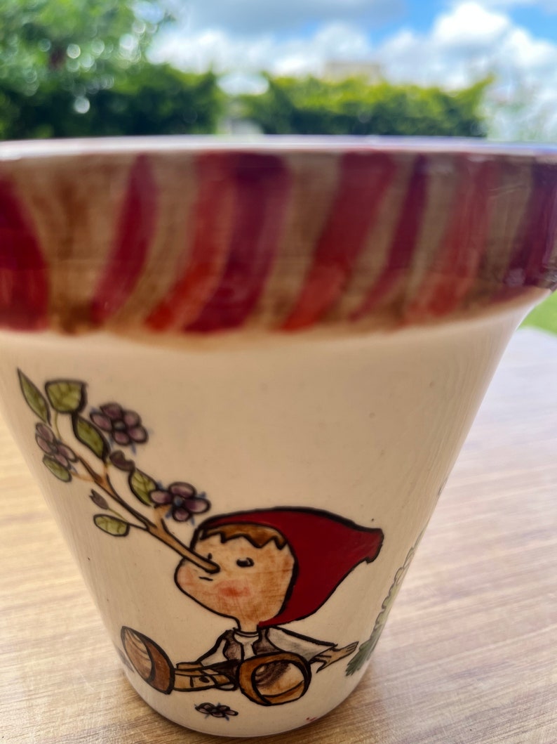 Girls and Pinocchio Flower Pot - Etsy