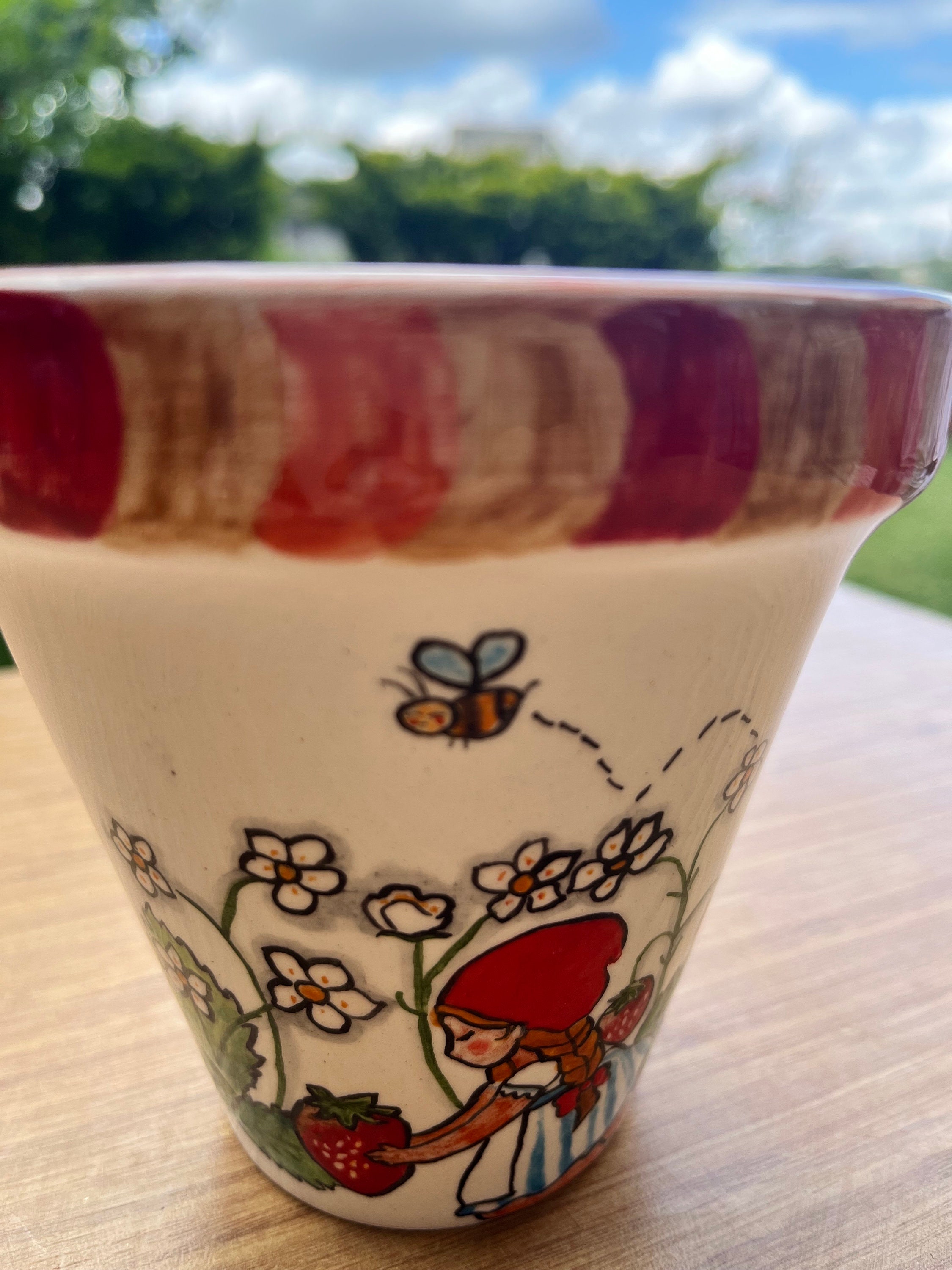 Girls and Pinocchio Flower Pot - Etsy