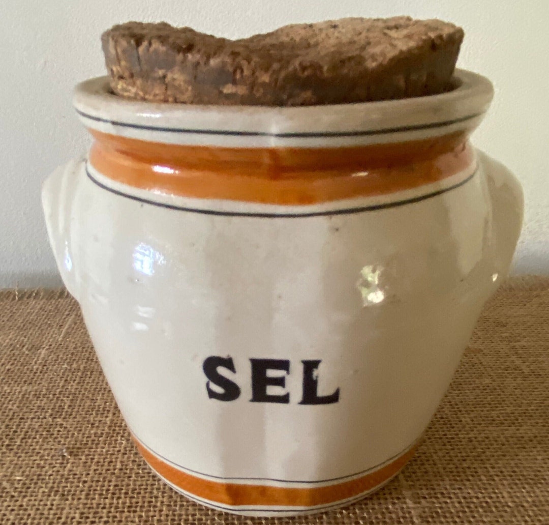 Old Coarse Salt Pot - Etsy
